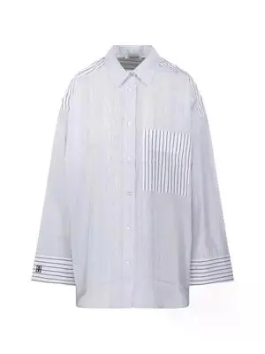BY MALENE BIRGER Derris Pinstripe Shirt - White