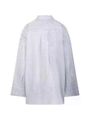 BY MALENE BIRGER Derris Pinstripe Shirt - White