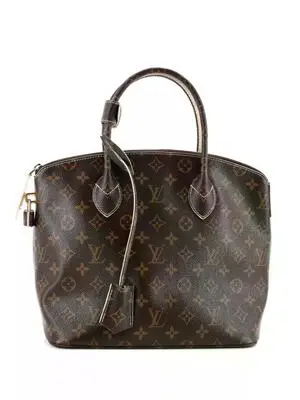LOUIS VUITTON Lockit Handbag Monogram Fetish Canvas Satchel - Brown