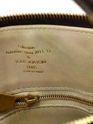 LOUIS VUITTON Lockit Handbag Monogram Fetish Canvas Satchel - Brown