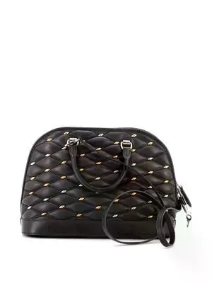 LOUIS VUITTON Alma Pm Tote Bag Studded Malletage Leather - Black