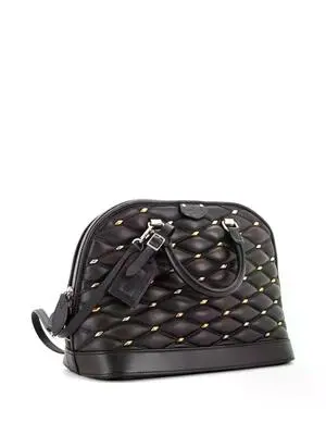 LOUIS VUITTON Alma Pm Tote Bag Studded Malletage Leather - Black