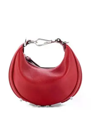 Fendi Graphy Leather Nano Hobo Bag - Red