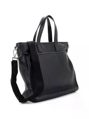 Prada Convertible Front Pocket Briefcase Leather Medium Tote Bag
