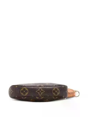 LOUIS VUITTON Pochette Accessoires Monogram Canvas Mini Clutch - Brown