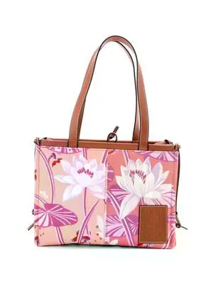 Loewe Paula's Ibiza Printed Canvas Small Tote Bag - Pink