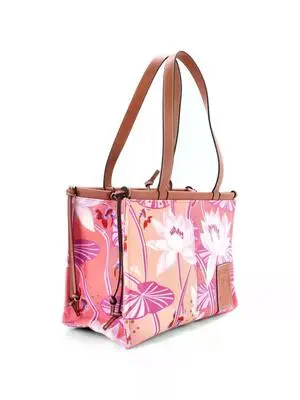 Loewe Paula's Ibiza Printed Canvas Small Tote Bag - Pink