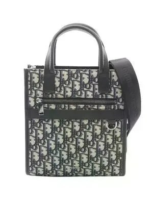 Dior 2021-2026 Oblique Safari North-south Satchel - Brown