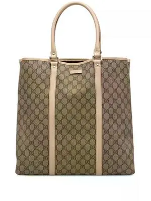 Gucci Gg Supreme Joy Vertical Tote Bag - Brown