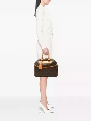 LOUIS VUITTON 1998 Monogram Deauville Handbag - Brown