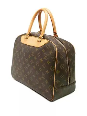LOUIS VUITTON 1998 Monogram Deauville Handbag - Brown