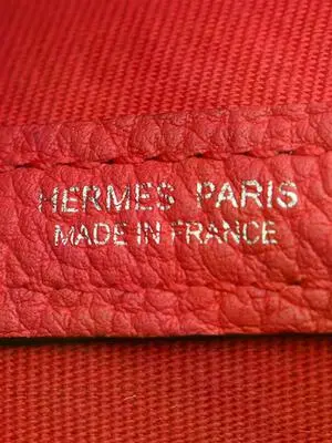 Hermès 2018 Toile And Negonda Garden Party 30 Tote - Red