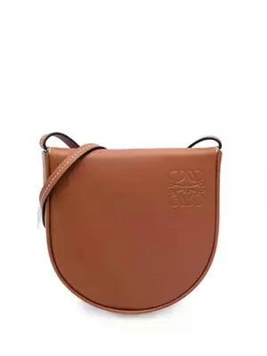 Loewe Small Soft Calfskin Heel Pouch Crossbody Bag - Brown