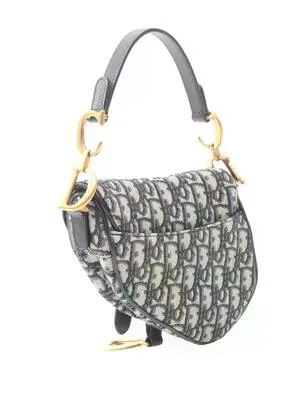 Dior 2010-2026 Mini Oblique Saddle Bag - Brown