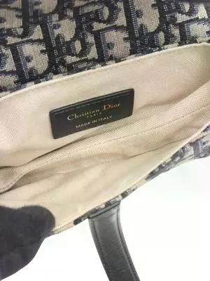 Dior 2010-2026 Mini Oblique Saddle Bag - Brown