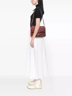 Gucci Small Gg Marmont Leather Shoulder Bag - Pink