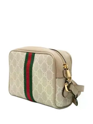 Gucci Mini Gg Supreme Ophidia Crossbody Bag - Brown