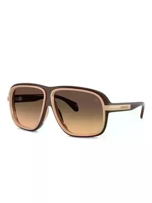 Moncler Two-tone Pilot-frame Sunglasses