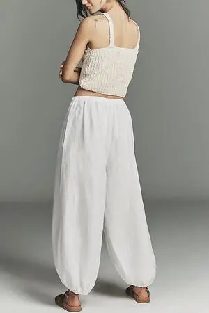 SELF CONTRAST Linen Balloon Pants