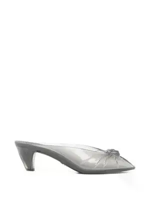 Chloé Jelly Knot-detail Heeled Sandals - White