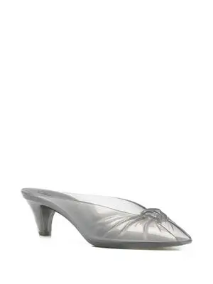 Chloé Jelly Knot-detail Heeled Sandals - White