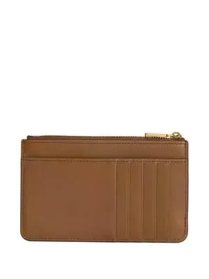 Dolce & Gabbana Calfskin Card Holder With Dg Logo - Brown