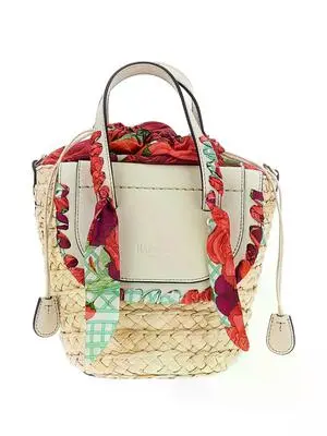 CUBA LAB Floral Print Top Handle Bag - Neutrals
