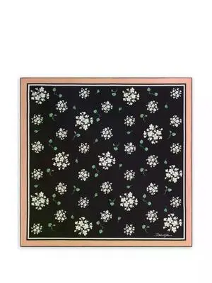 Dolce & Gabbana Floral-pattern Scarf - Black