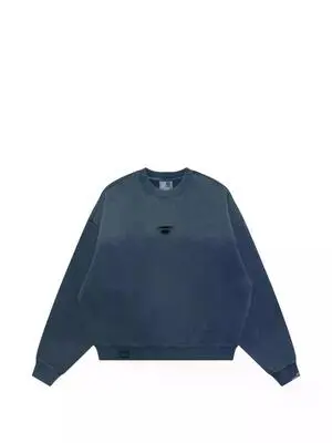 AAPE BY *A BATHING APE Logo-applique Crew-neck Sweatshirt - Blue