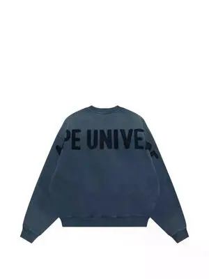 AAPE BY *A BATHING APE Logo-applique Crew-neck Sweatshirt - Blue