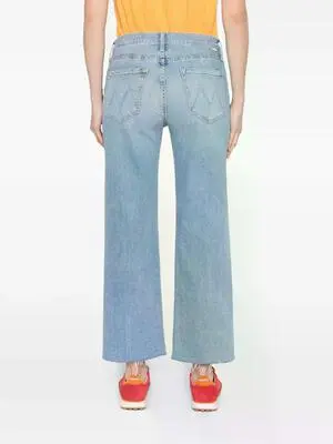 MOTHER Rambler Mid-rise Raw-cut Jeans - Blue