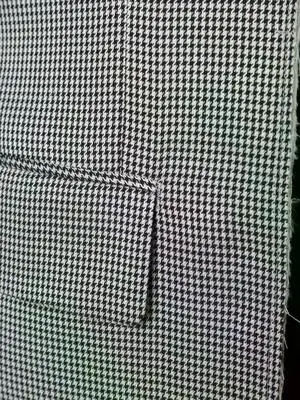 Comme Des Garçons Houndstooth Raw Edge Blazer