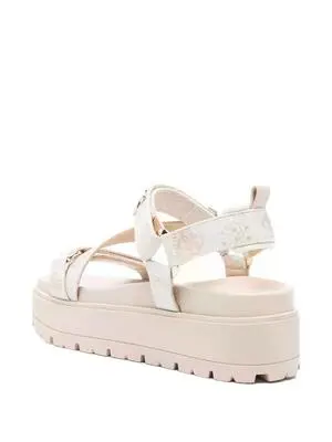Guess Logo Strap Platform Sandals