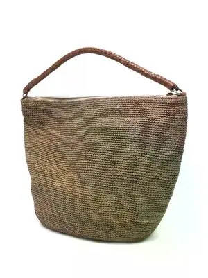IBELIV Zipped Braided-strap Beach Bag