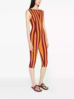 Dries Van Noten Striped Knitted Jumpsuit