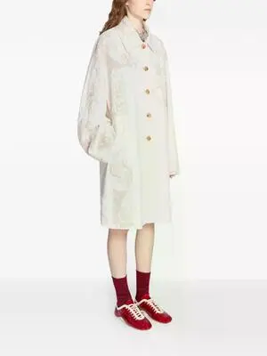 Dries Van Noten Embroidered Cotton Coat