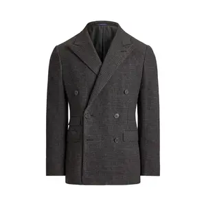 Ralph Lauren Kent Hand-tailored Camel-hair Jacket - Medium Grey Multi