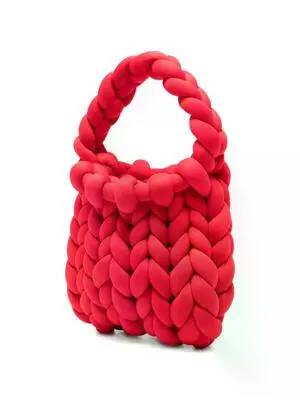 CHARLES JEFFREY Mini Marshmallow Tote Bag - Red
