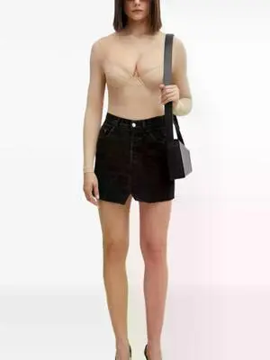 Vetements Asymmetric-hem Denim Mini Skirt