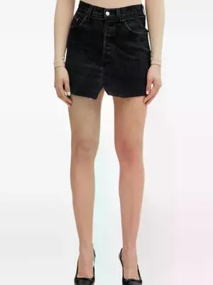 Vetements Asymmetric-hem Denim Mini Skirt