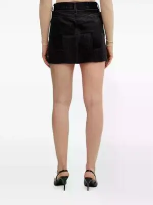 Vetements Asymmetric-hem Denim Mini Skirt