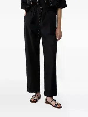 Liu Jo Belted Trousers - Black
