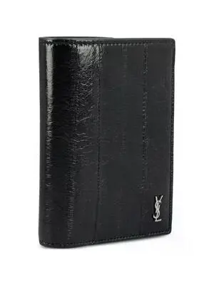 Saint Laurent Logo-plaque Leather Wallet