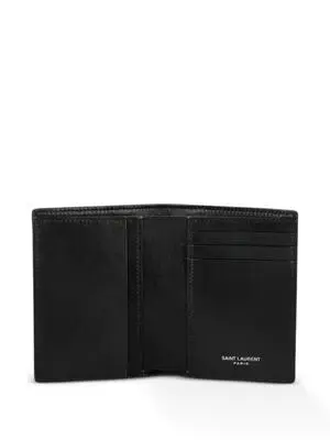 Saint Laurent Logo-plaque Leather Wallet