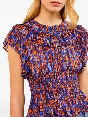 Ulla Johnson Athene Ruffled Silk Top