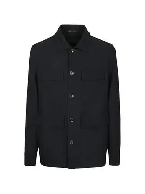 MONTECORE Pocket Shirt Jacket - Blue