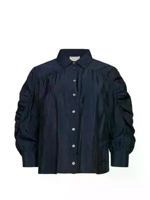 Cinq À Sept Lazo Ruched Shirt