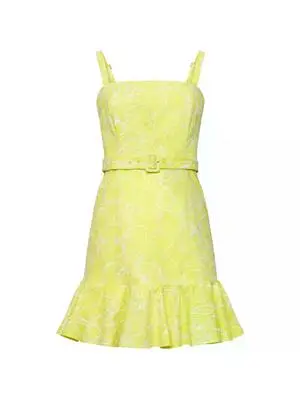 Cinq À Sept Tonya Belted Dress - Yellow