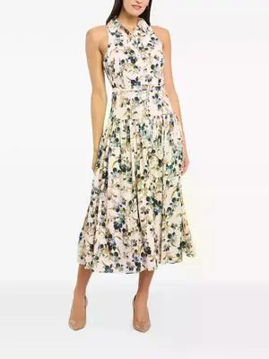 Cinq À Sept Saraih Floral Sleeveless Shirt Dress