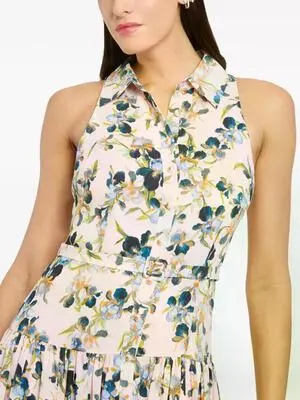 Cinq À Sept Saraih Floral Sleeveless Shirt Dress
